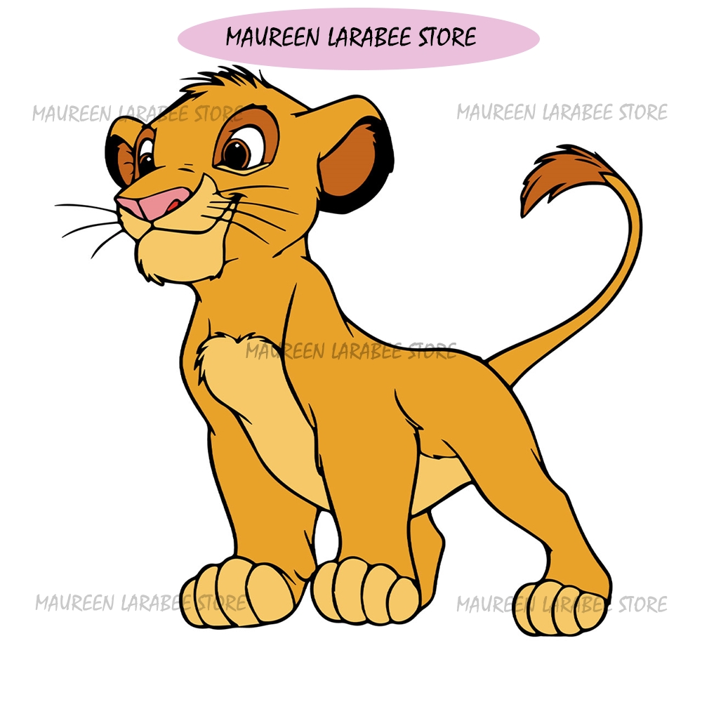 Disney Simba The Lion King Cartoon Character SVG | Inspire Uplift
