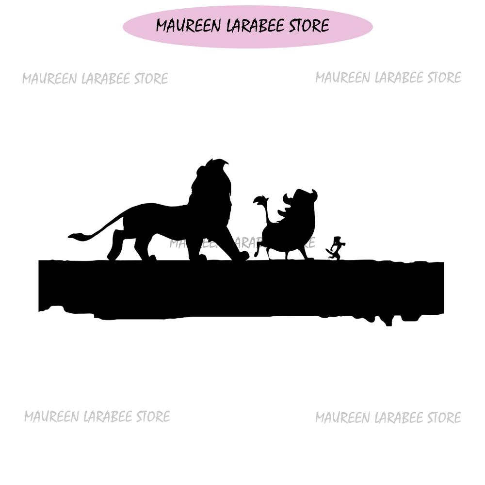 Lion King Characters Simba Timon and Pumba On The Bridge SVG | Inspire ...