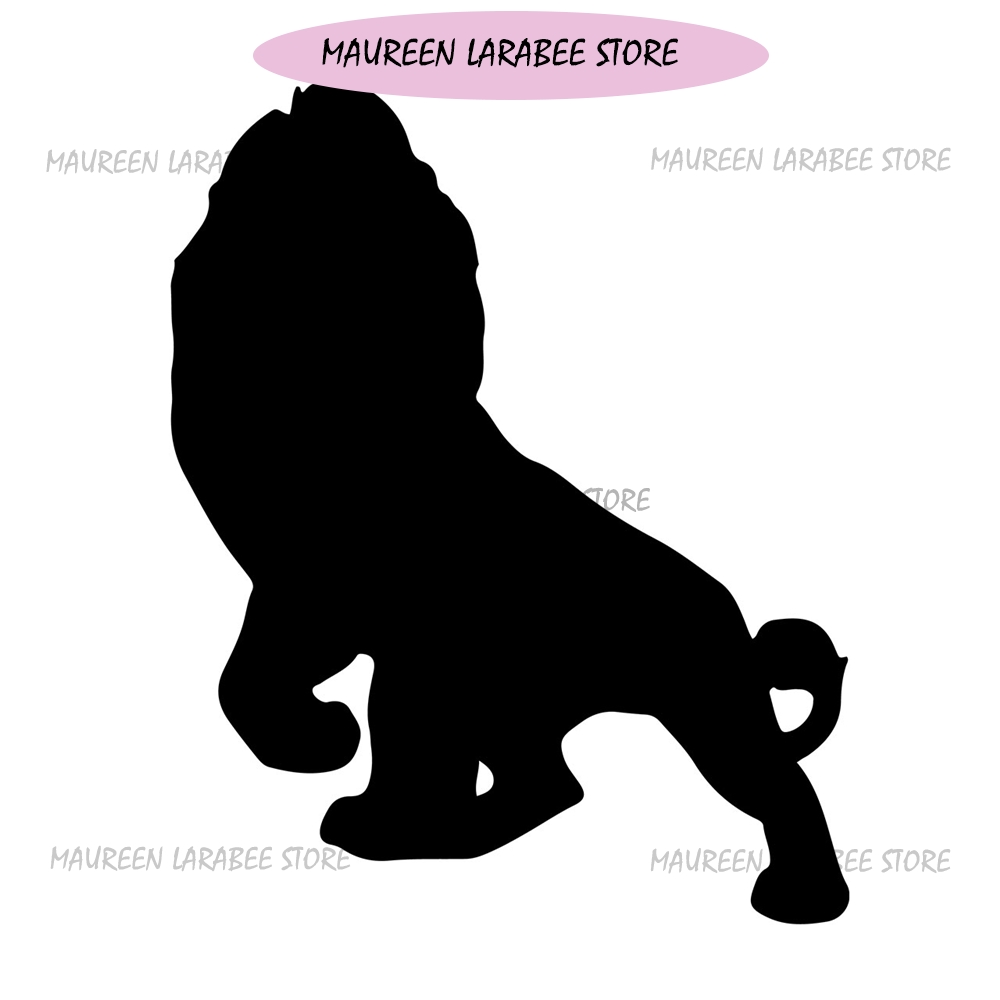 Lion King Simba Cartoon Silhouette Disney SVG | Inspire Uplift