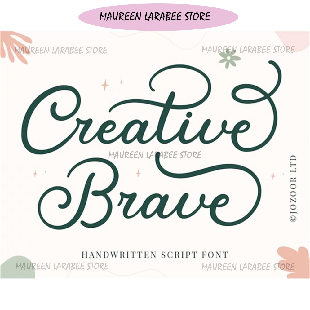 Script Font, Handwritten Font, Font with Tails, Flourish Wed | Inspire ...