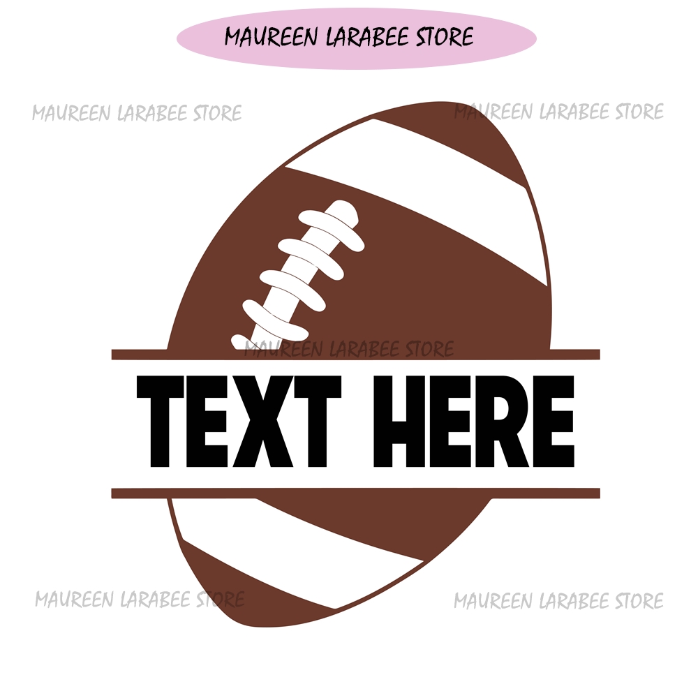Football Svg, Football Split Monogram Svg, Football Svg File | Inspire ...