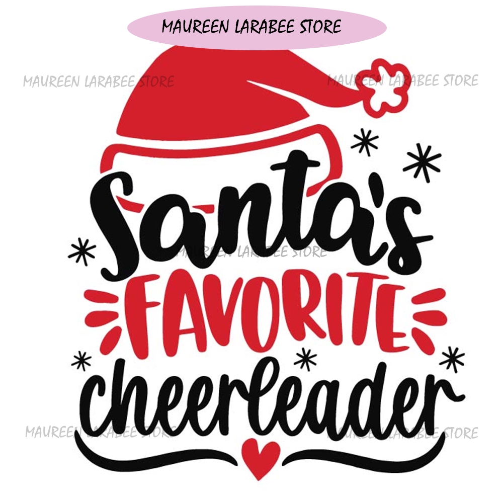 Santas Favorite Cheer Squad Svg, Christmas Cheerleader Svg, | Inspire ...