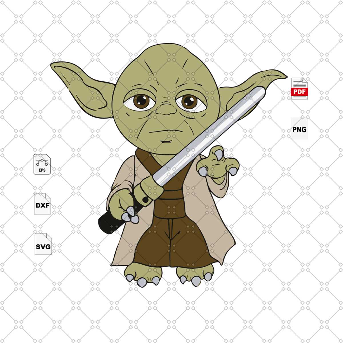 Baby Yoda Master, Baby Yoda Star Wars, Sword SVG, Baby Yoda | Inspire ...