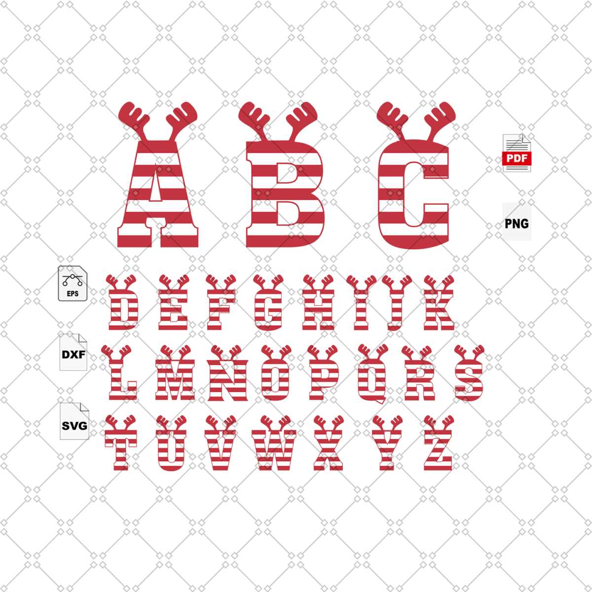 Christmas Alphabet, Alphabet Svg, Alphabet Vector, Alphabet | Inspire ...