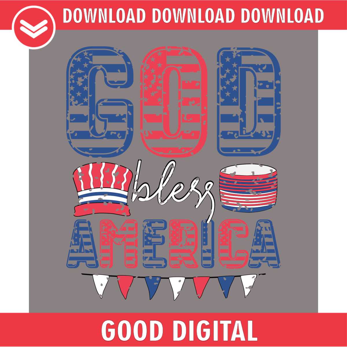 God Bless America 4th Of July Celebrating SVG | Inspire Uplift
