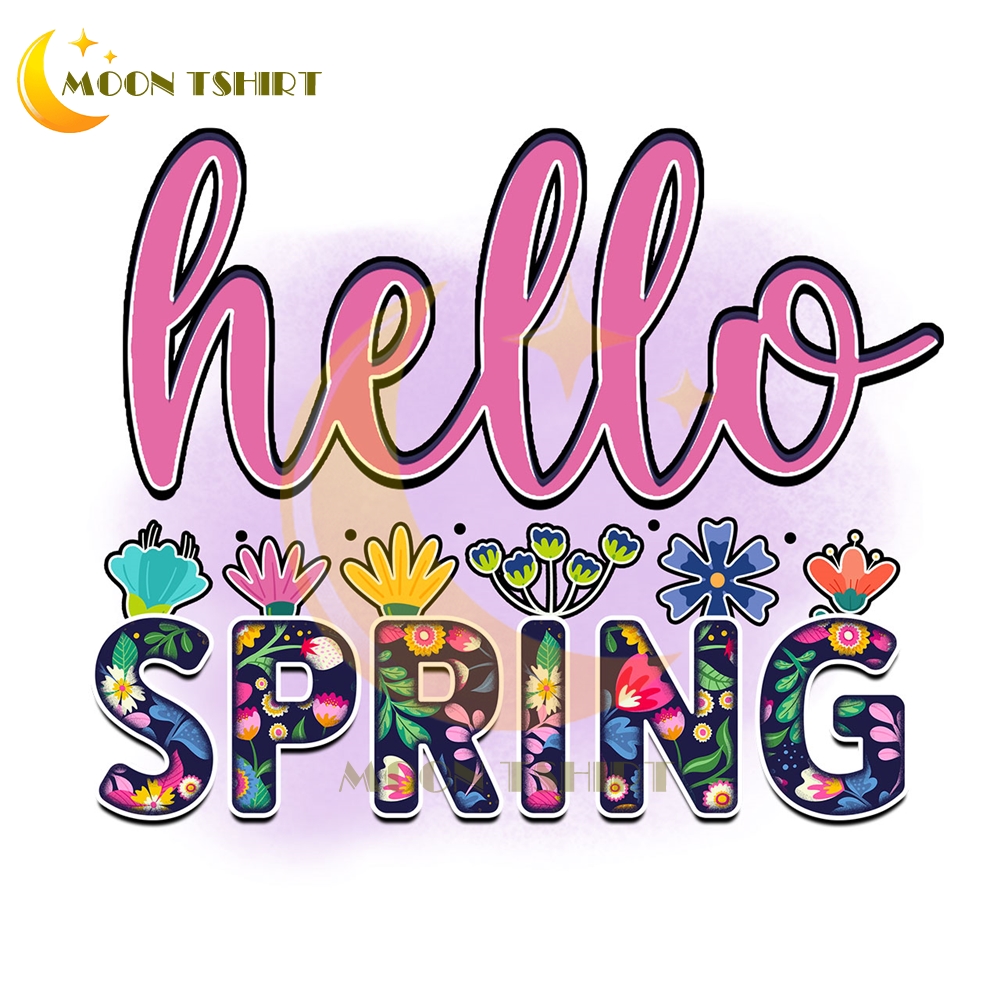 Hello Spring Sublimation Design PNG File | Inspire Uplift