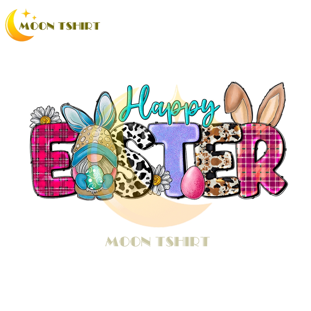 Happy Easter Rabbit Ears Gnome With Egg PNG | Inspire Uplift