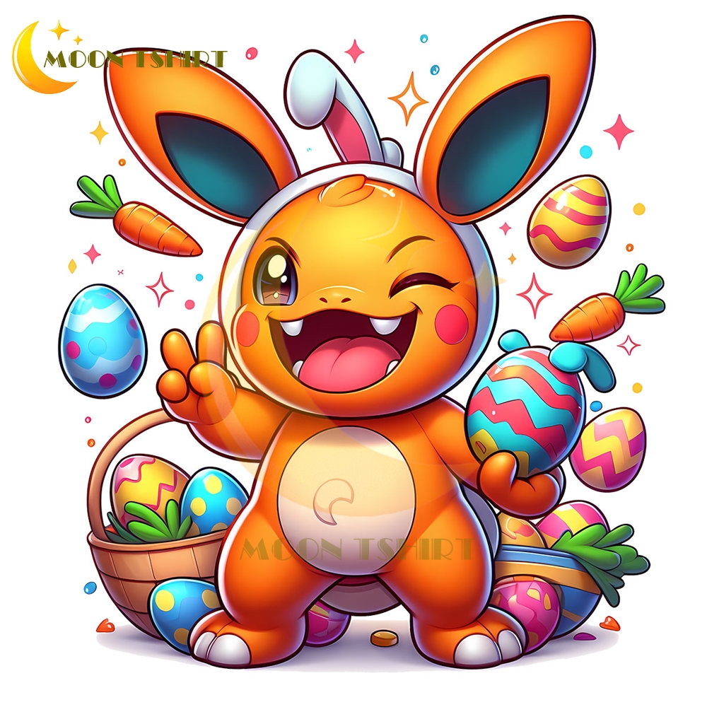 Charmander Easter Bunny Digital Download File | Inspire Uplift