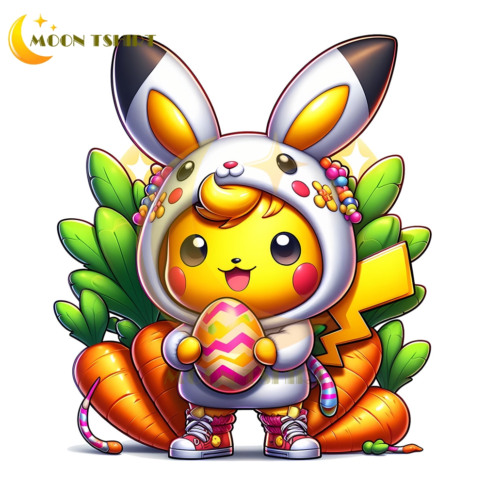 Easter Holiday Pikachu Bunny Digital Download | Inspire Uplift