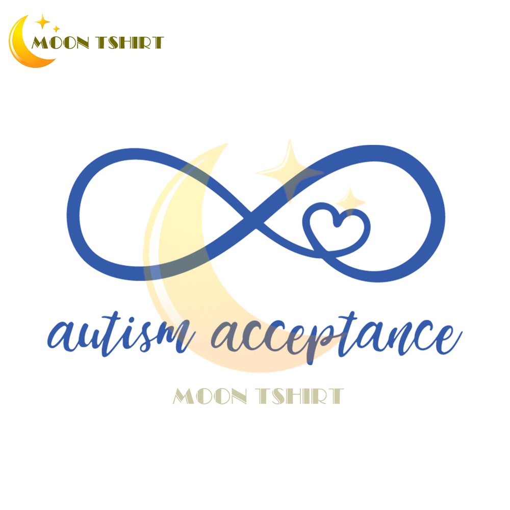 Autism Acceptance Blue Infinity Loop PNG | Inspire Uplift
