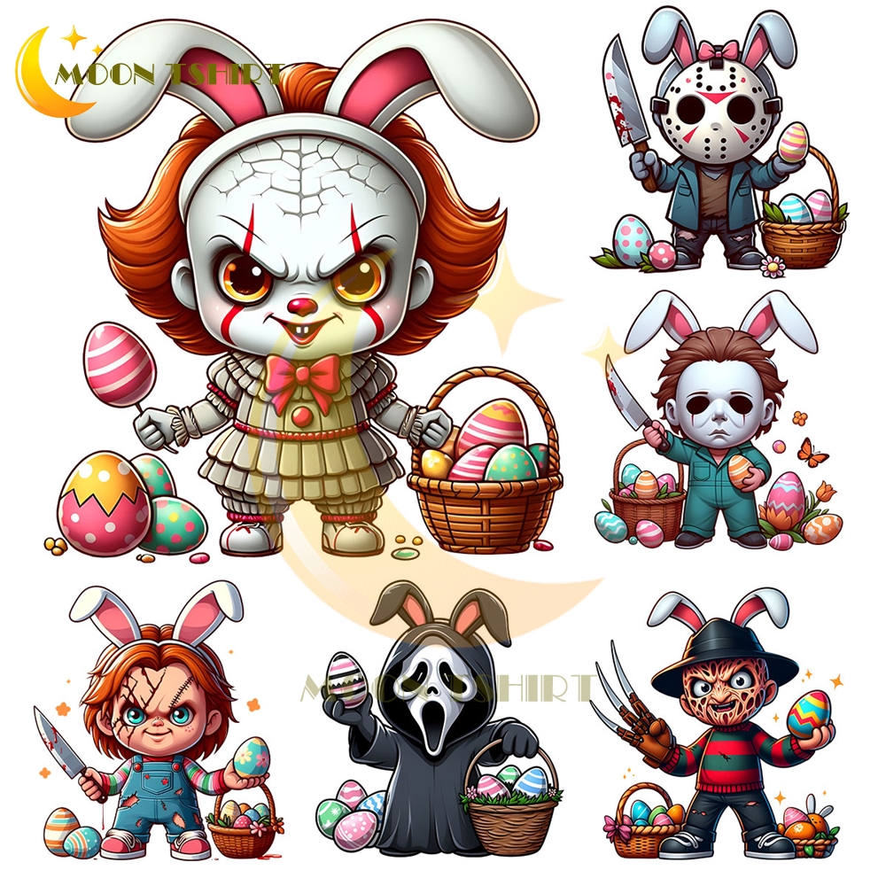 6 Killer Easter Chibi Cartoon Png Bundle | Inspire Uplift