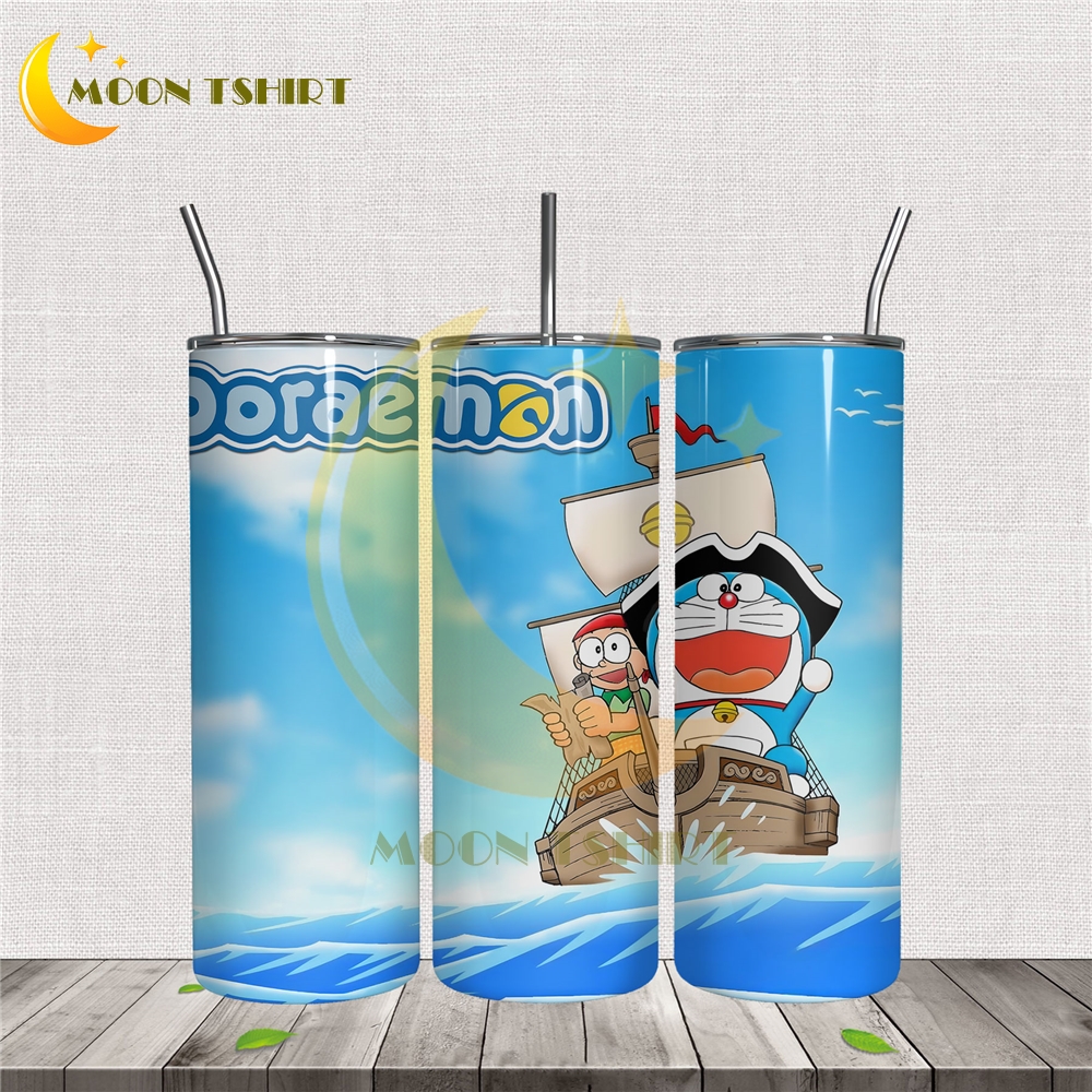 Doraemon Tumbler Nobita And Hiding Island PNG | Inspire Uplift