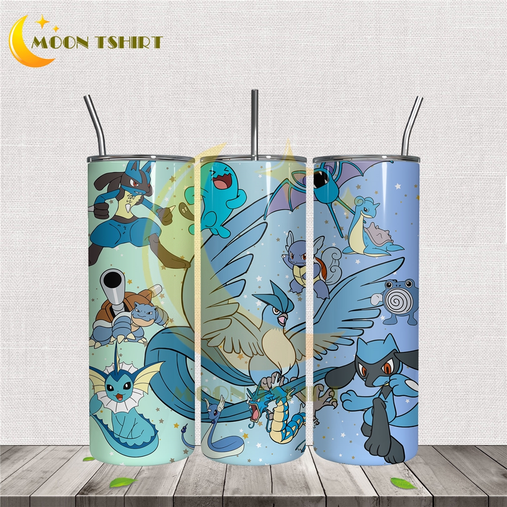 Pokemon 20oz Tumbler Design Sublimation PNG | Inspire Uplift