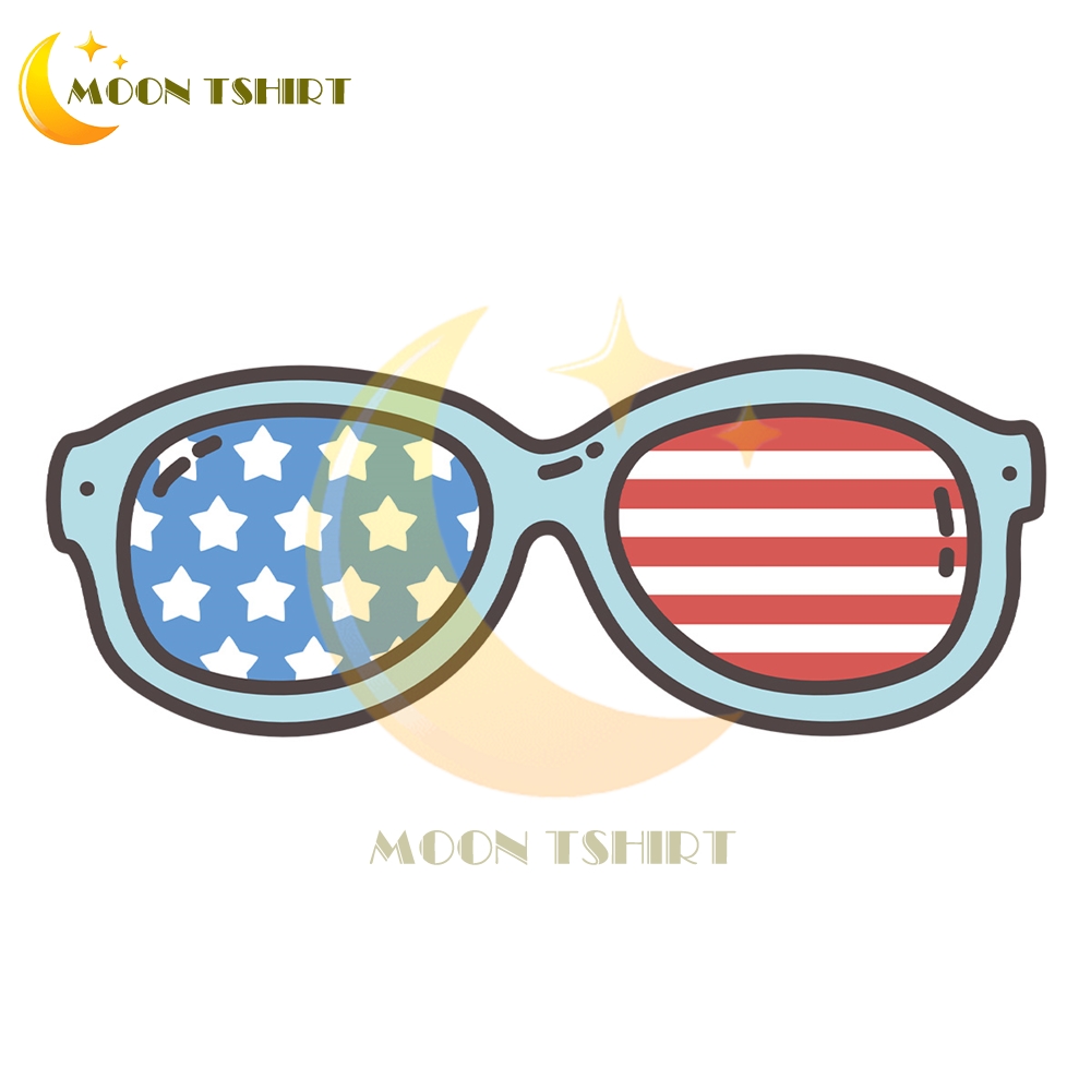 Patriotic Flag Glasses 4th Of July Day SVG | Inspire Uplift