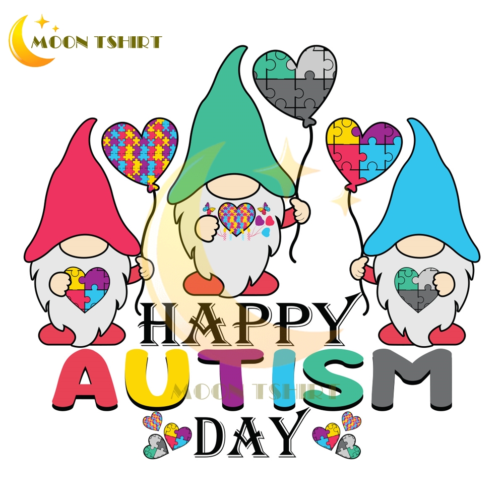 Happy Autism Day Gnomes Love Puzzle SVG | Inspire Uplift