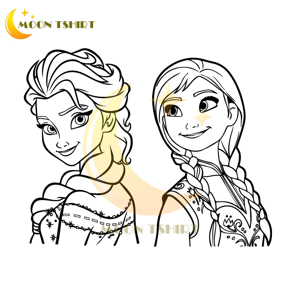 Elsa & Anna Frozen Princess SVG | Inspire Uplift