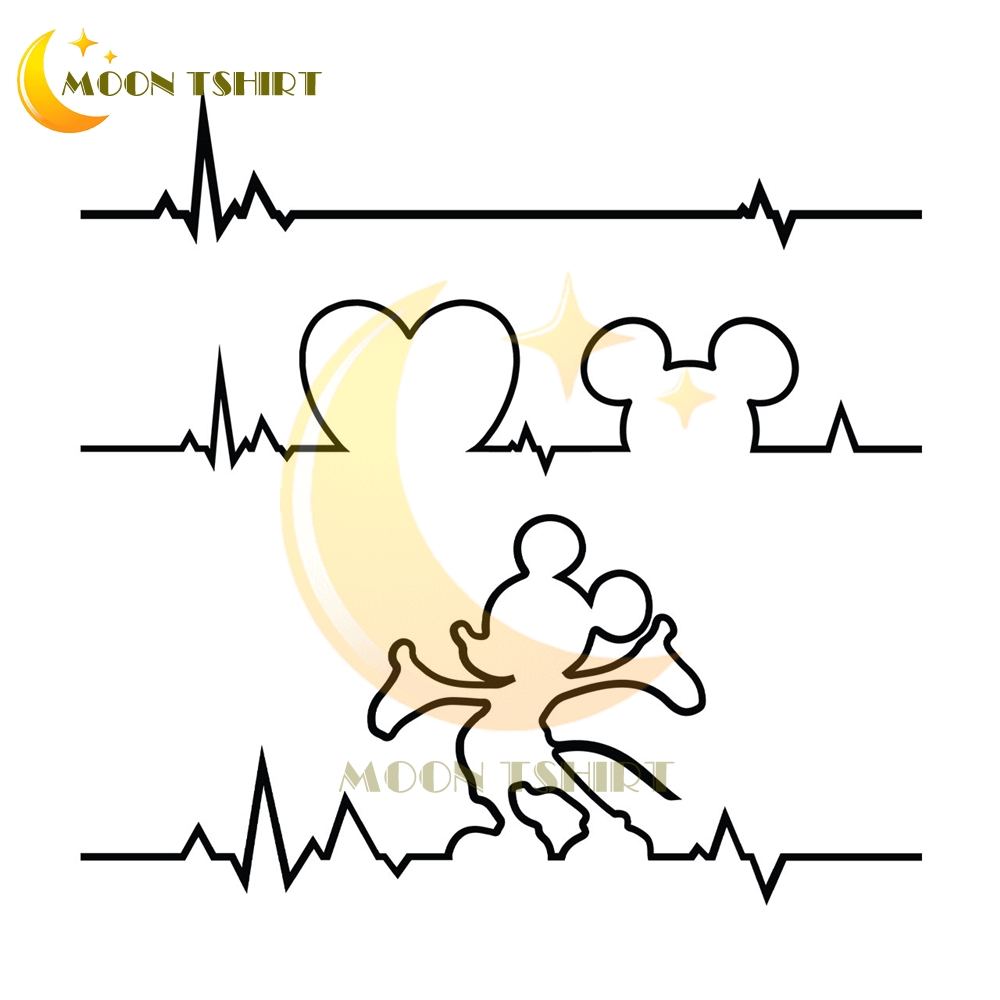 Mickey Mouse Heartbeat SVG | Inspire Uplift