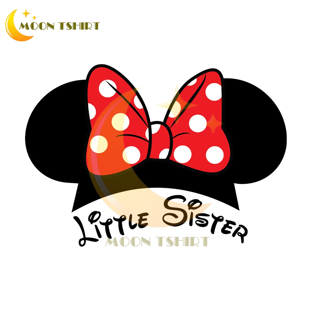 Little Sister Minnie Mouse Ears SVG | Inspire Uplift