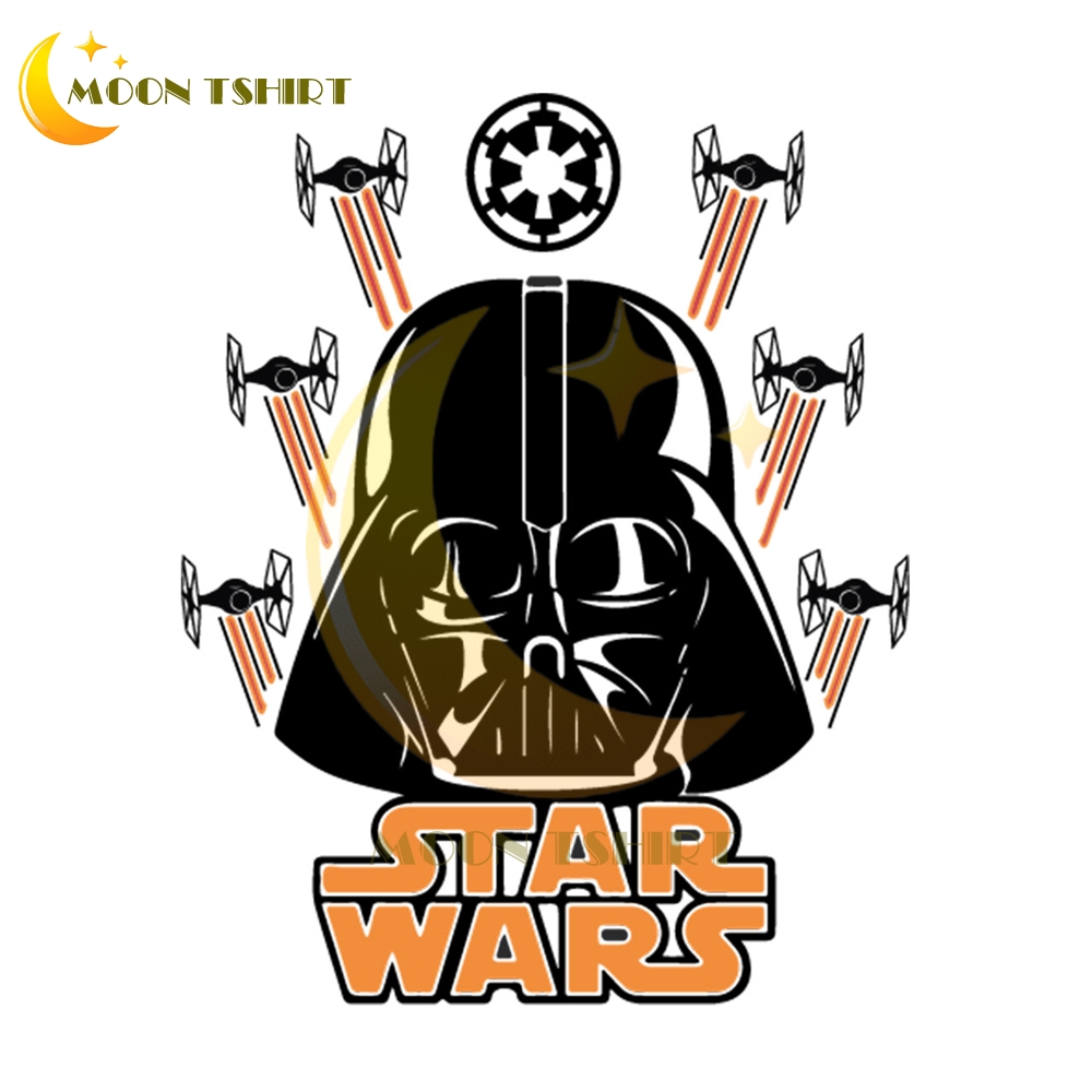 Darth Vader Orange Tie Fighter Star Wars Logo SVG | Inspire Uplift
