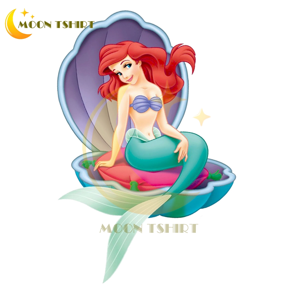 Ariel Sitting On A Sea Shell The Little Mermaid PNG | Inspire Uplift