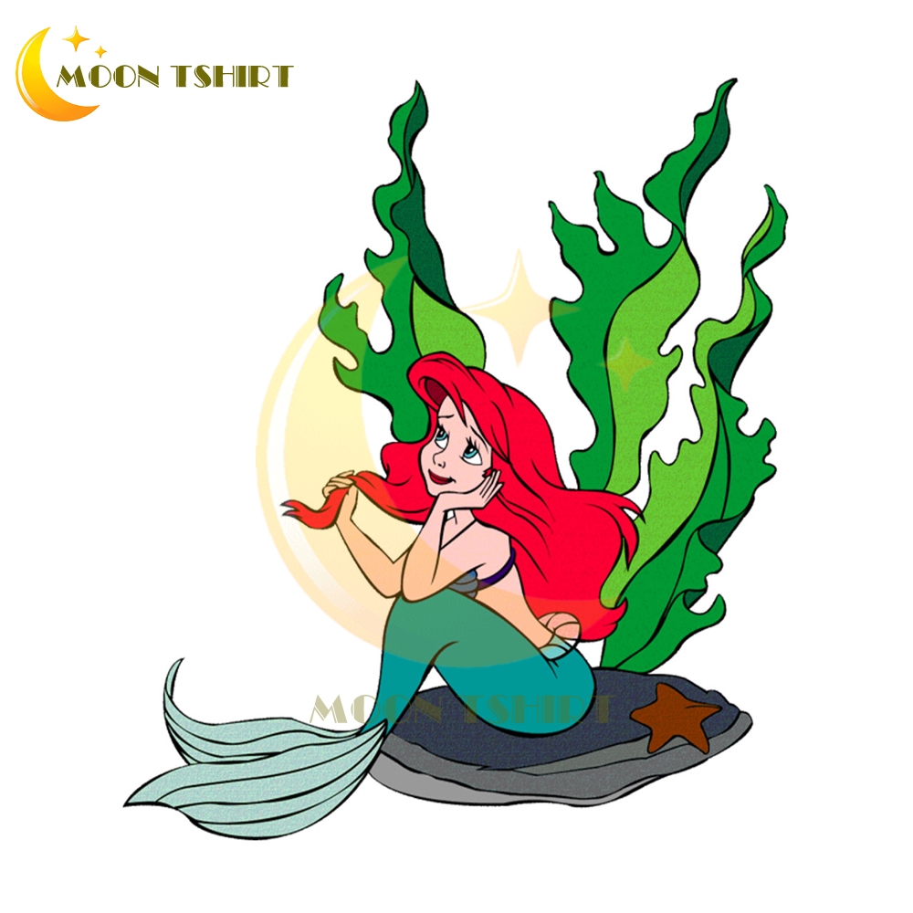 Princess Ariel Sitting Under The Sea The Little Mermaid PNG | Inspire ...