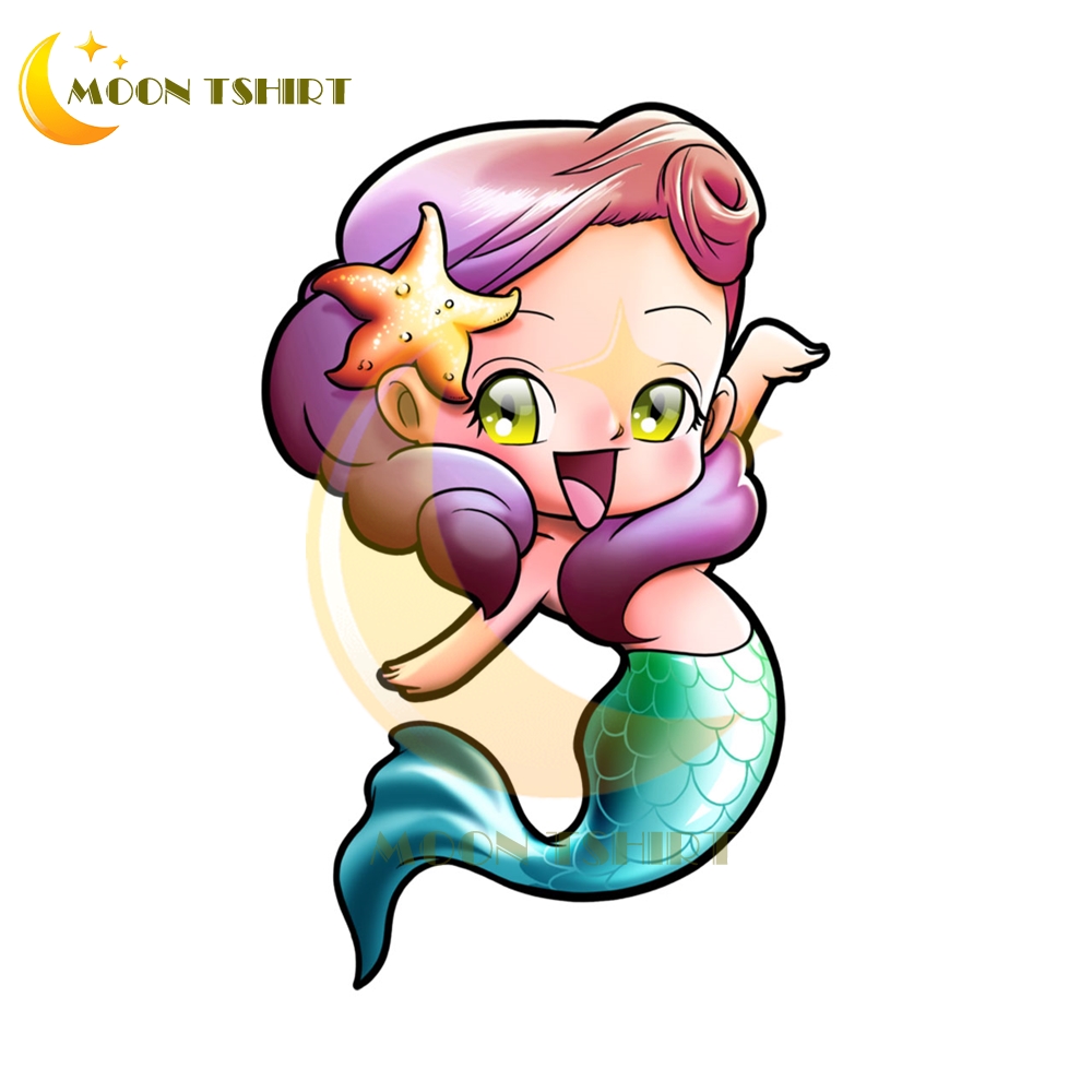 Cute Chibi Little Mermaid Ariel Disney Princess PNG | Inspire Uplift