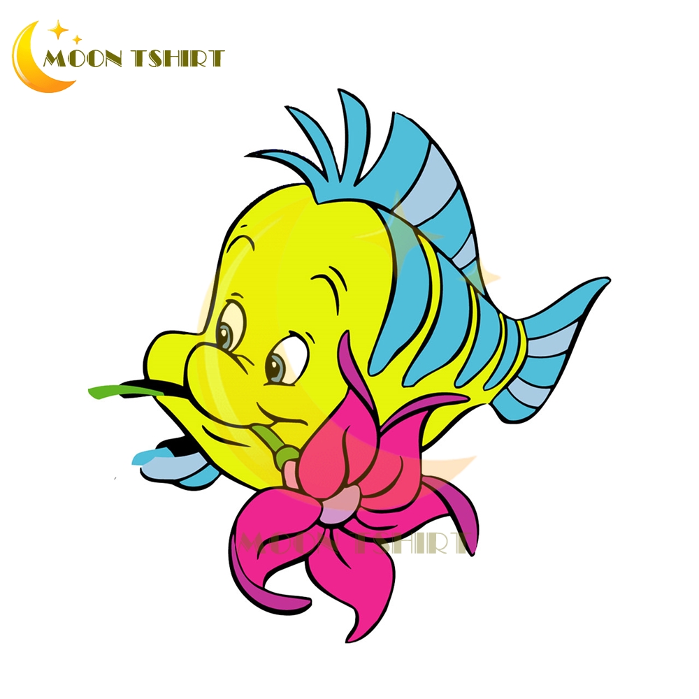 Flower Flounder Disney Fish The Little Mermaid PNG | Inspire Uplift
