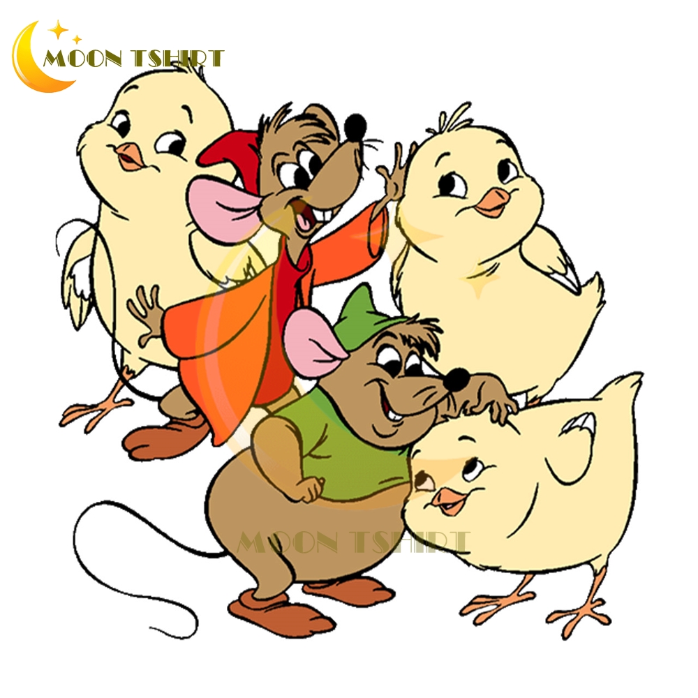 Jaq Gus Gus and Chicken Disney Cinderella Cartoon PNG | Inspire Uplift