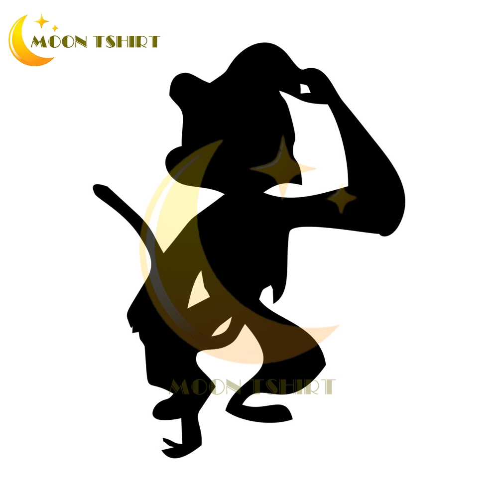 Disney Aladdin Monkey Abu Silhouette Vector SVG | Inspire Uplift
