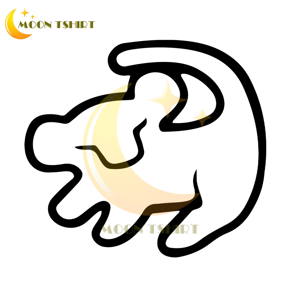 White Simba The Lion King Symbol Silhouette SVG | Inspire Uplift