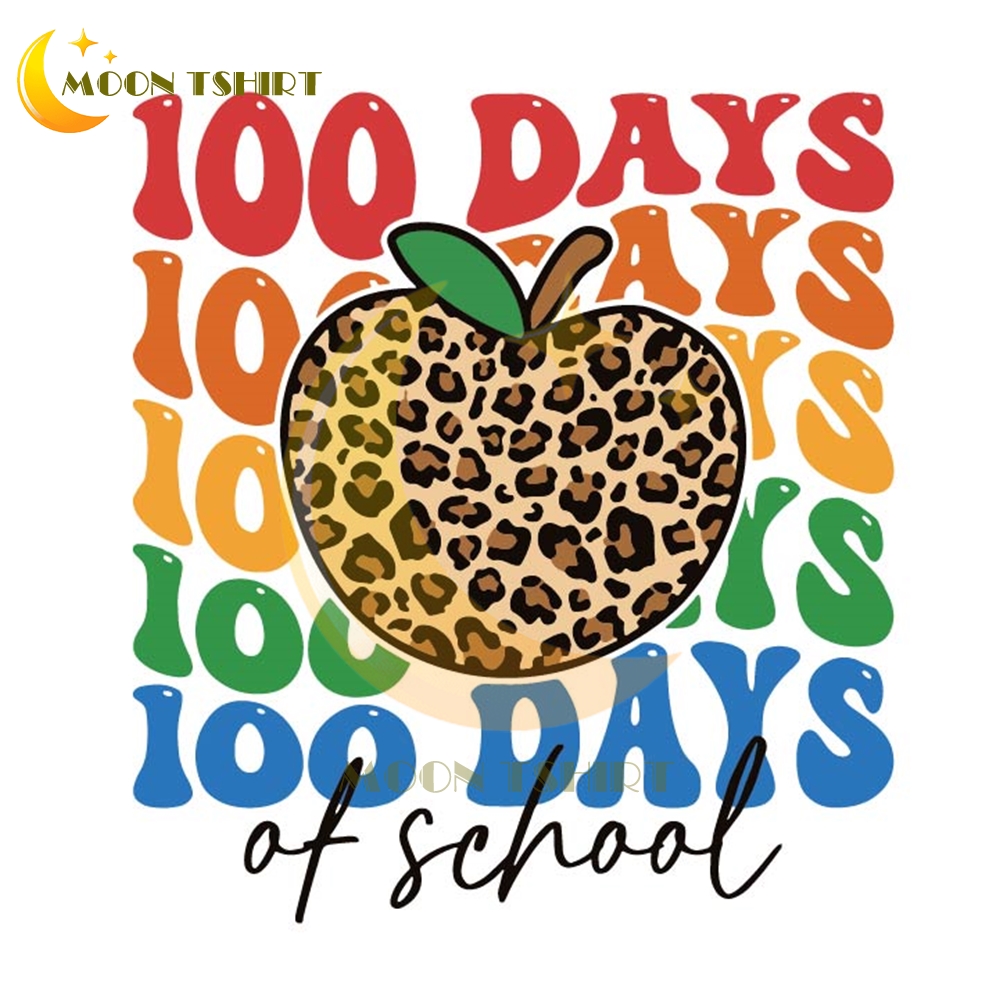 100 Days Of School Leopard SVG | Inspire Uplift