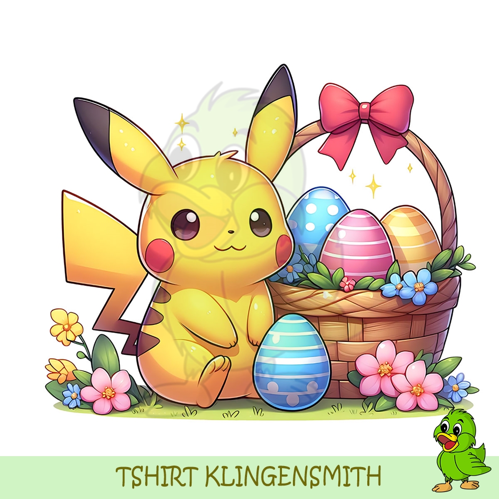 Easter Pikachu Instant Digital Download | Inspire Uplift