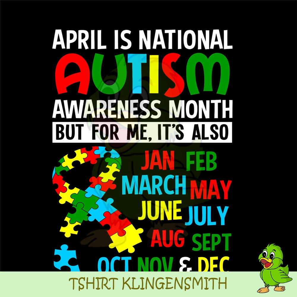 April Is National Autism Awareness Month PNG | Inspire Uplift
