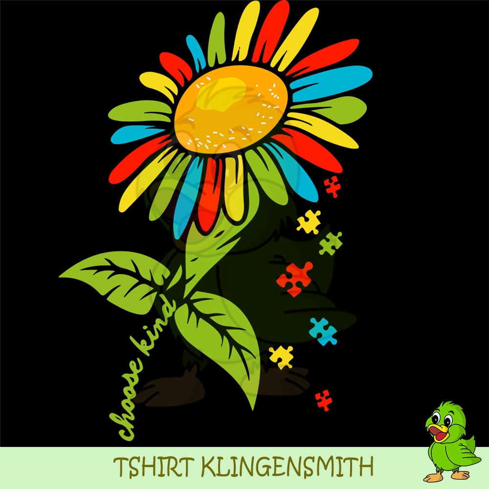 Autism Awareness Colorful Flower PNG | Inspire Uplift