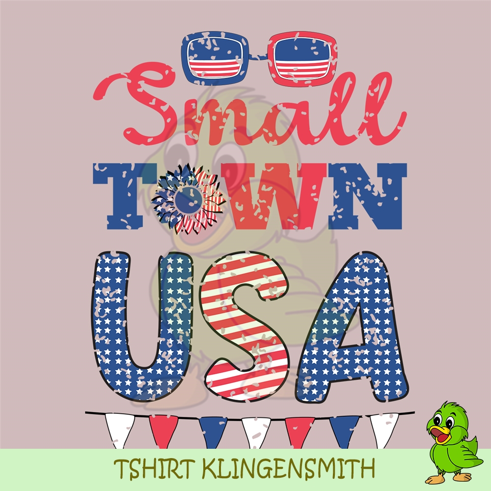 Small Town USA Patriotic Sunflower Flag SVG | Inspire Uplift