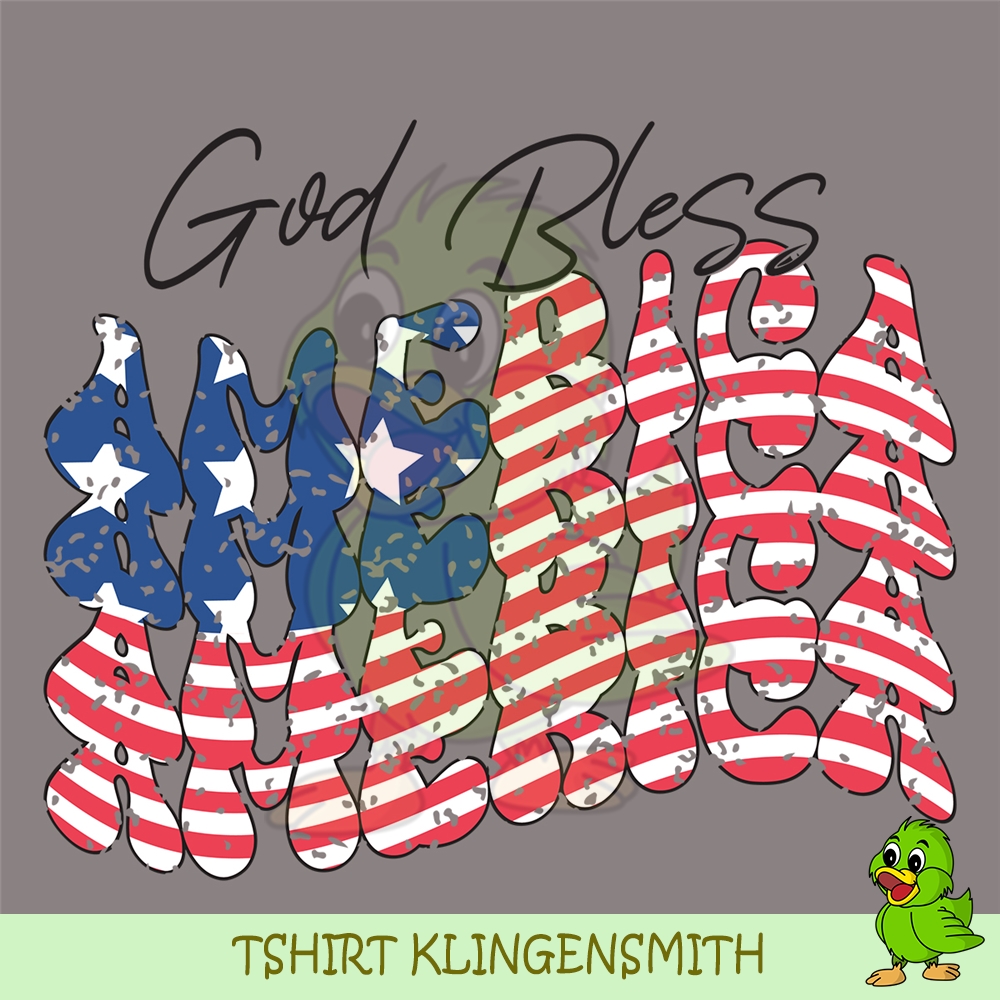 God Bless America 4th Of July Patriotic Flag SVG | Inspire Uplift