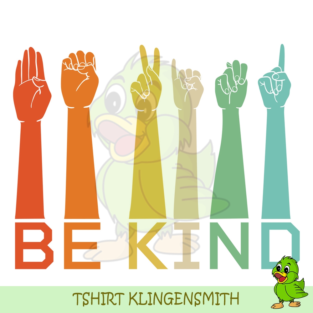 Be Kind Autism Hand Sign Language SVG | Inspire Uplift