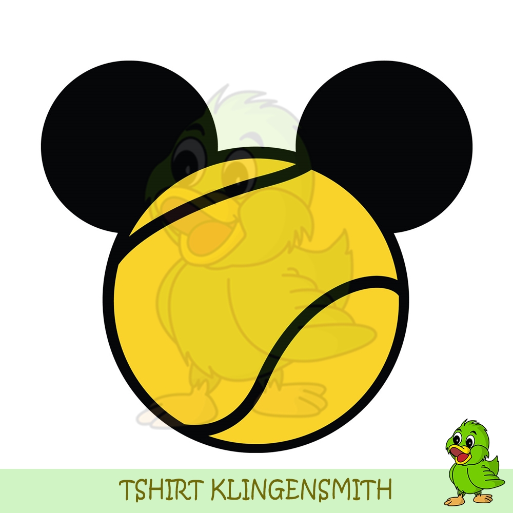 Mickey Mouse Yellow Softball Pattern SVG | Inspire Uplift
