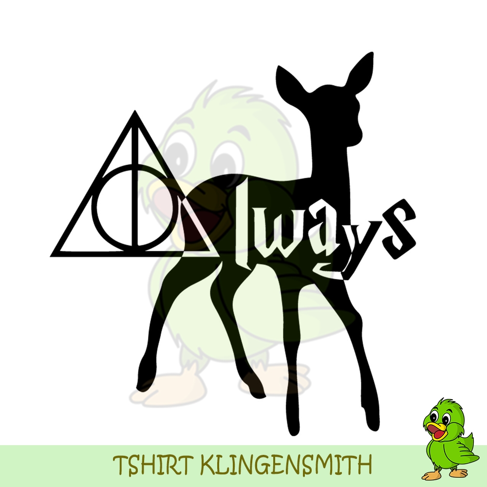 Deathly Hallows Symbol Deer Always SVG Vector Cut Files | Inspire Uplift