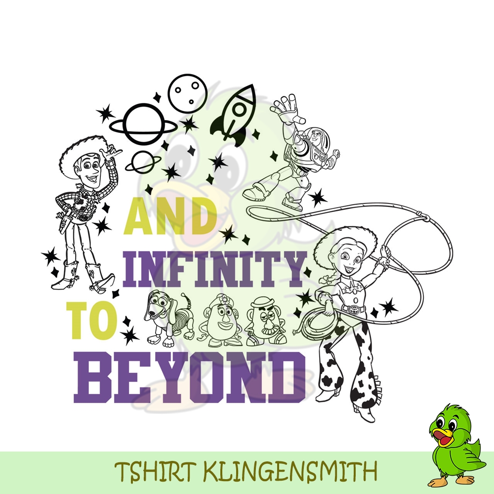 To Infinity And Beyond Coloring Toy Story Cartoon Characters | Inspire ...