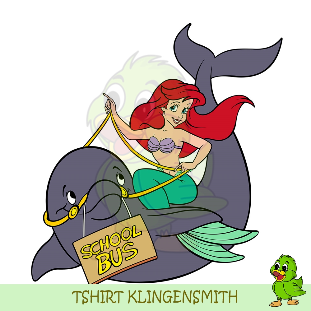 School Bus The Little Mermaid Princess Ariel SVG - Inspire Uplift