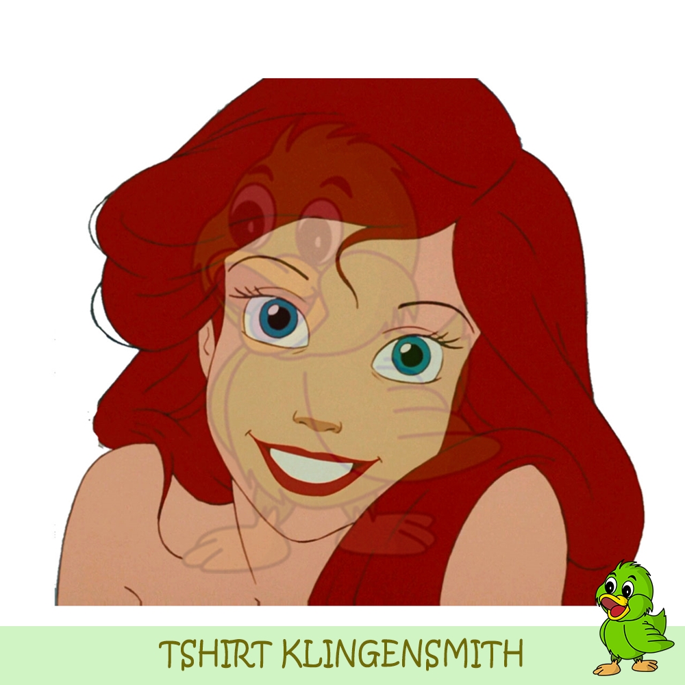 The Little Mermaid Ariel Face PNG Vector Clipart | Inspire Uplift