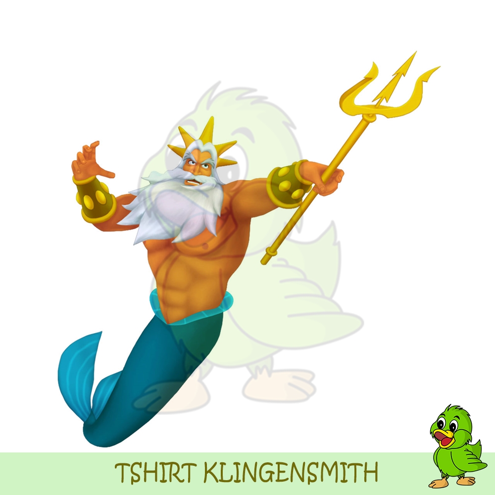 Disney Sea King Triton The Little Mermaid PNG | Inspire Uplift