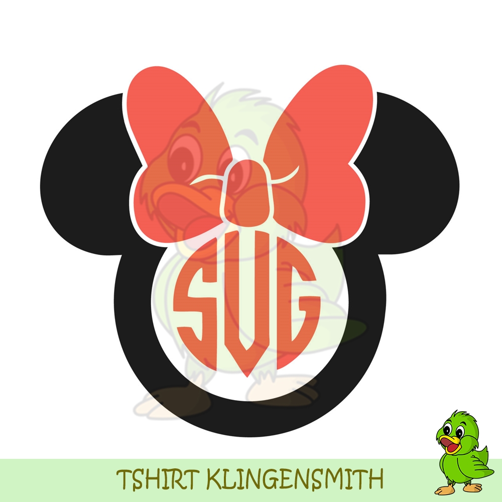 Minnie Mouse Frame Split Head Cutting File SVG | Inspire Uplift