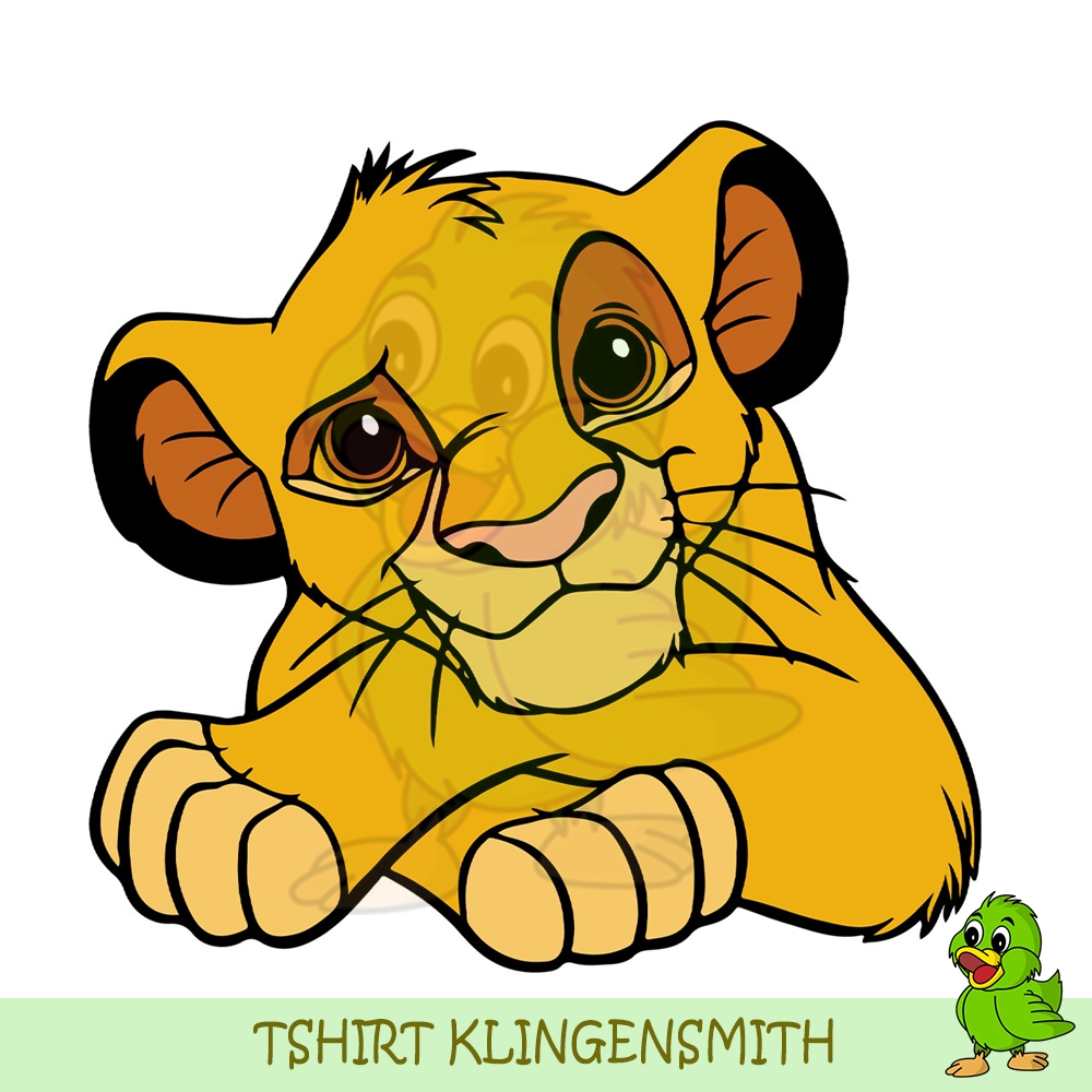 Cartoon Lion Cub The Lion King Simba Clipart SVG | Inspire Uplift