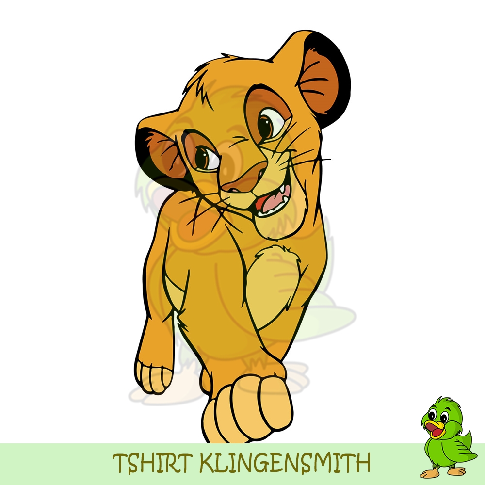 Young Simba The Lion King Disney Cartoon Character SVG | Inspire Uplift