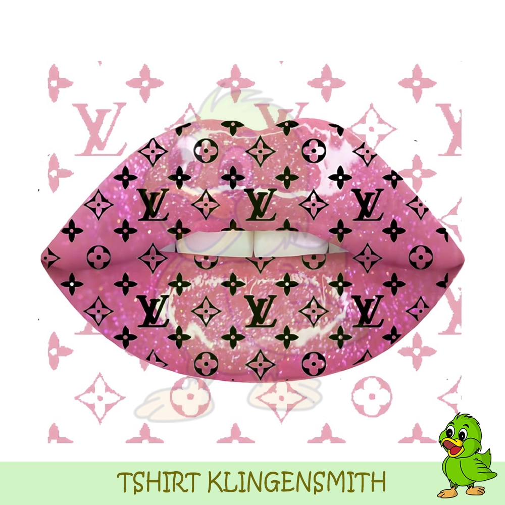 Louis Vuitton Pink Lips Logo Sublimation Png | Inspire Uplift