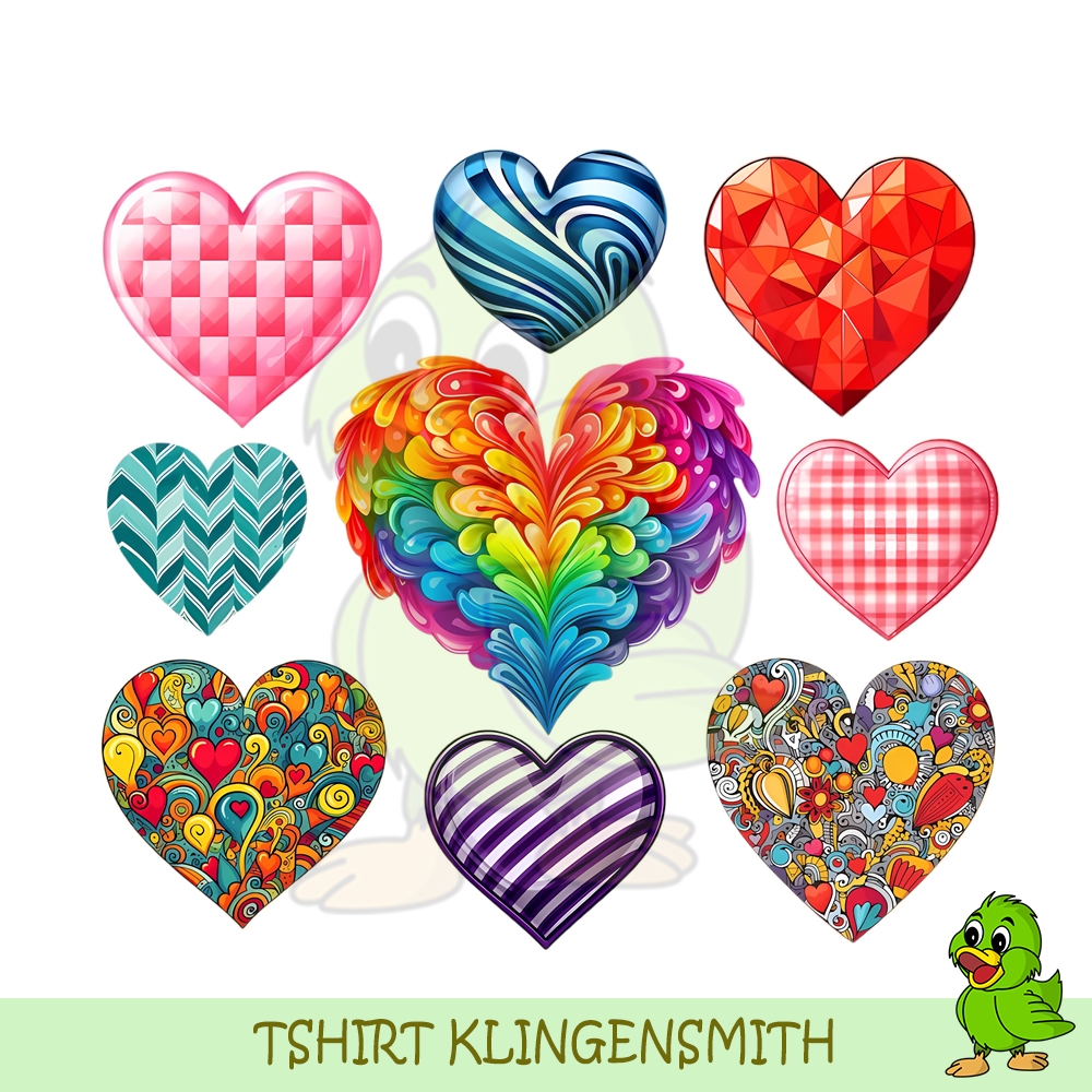 Heart Clipart Bundle PNG | Inspire Uplift