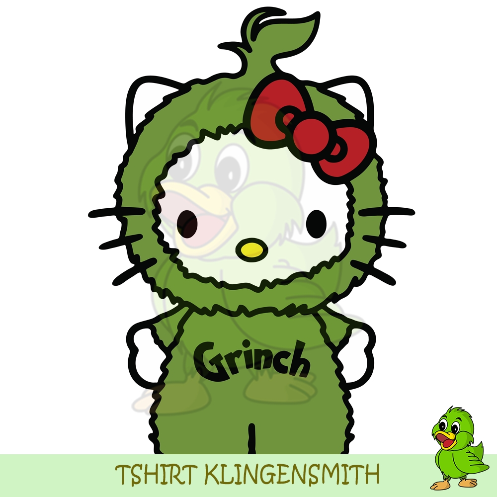 Hello Kitty Grinch SVG, The Grinch SVG, Hello Kitty SVG, Chr | Inspire ...