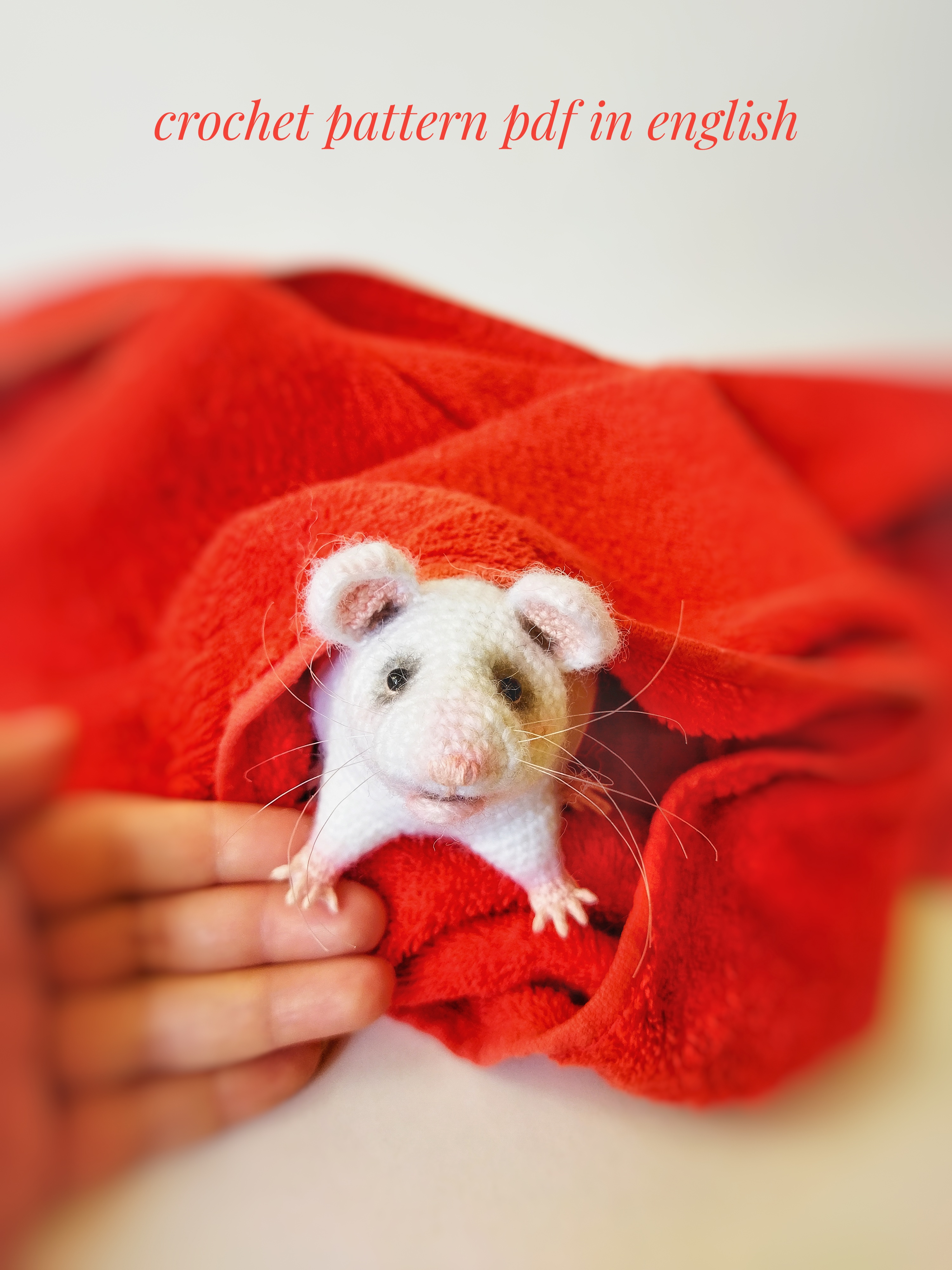 Cute realistic toy Miss Rat- Crochet Pattern pdf in English. | Inspire ...